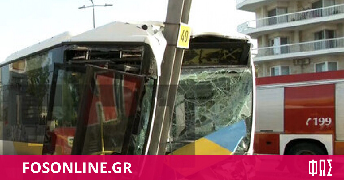Τροχαίο με τραυματίες στην παραλιακή. Λεωφορείο έπεσε σε κολόνα του ...
