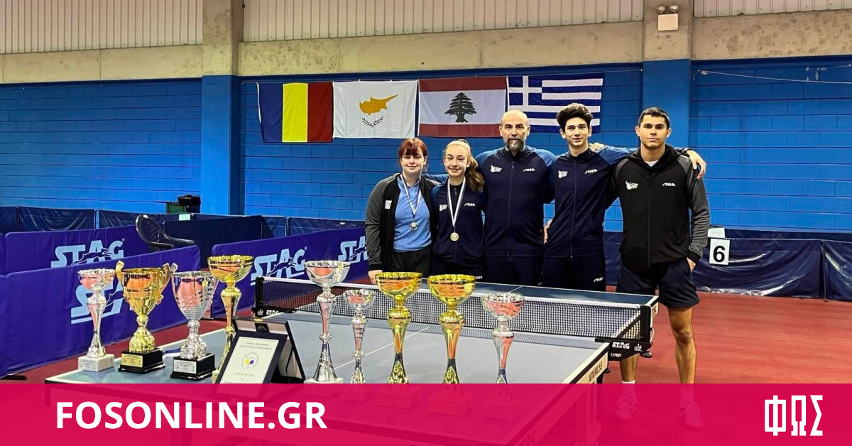 Επιτραπέζια Αντισφαίριση: Τρία χρυσά μετάλλια για την Ελλάδα στην Κύπρο ...