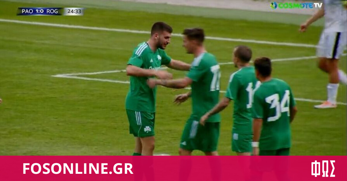 Παναθηναϊκός - Ρογκάσκα: Ο Ιωαννίδης ανοίγει το σκορ - Fosonline
