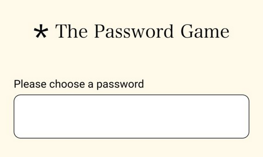 The Password Game: Η νέα «παράνοια» που σαρώνει το Διαδίκτυο! - Fosonline