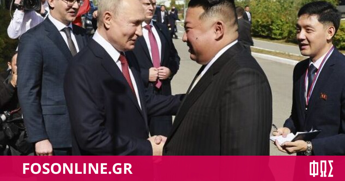 «Χαίρομαι που σας βλέπω»: Η χειραψία 40 δευτερολέπτων Πούτιν - Κιμ ...