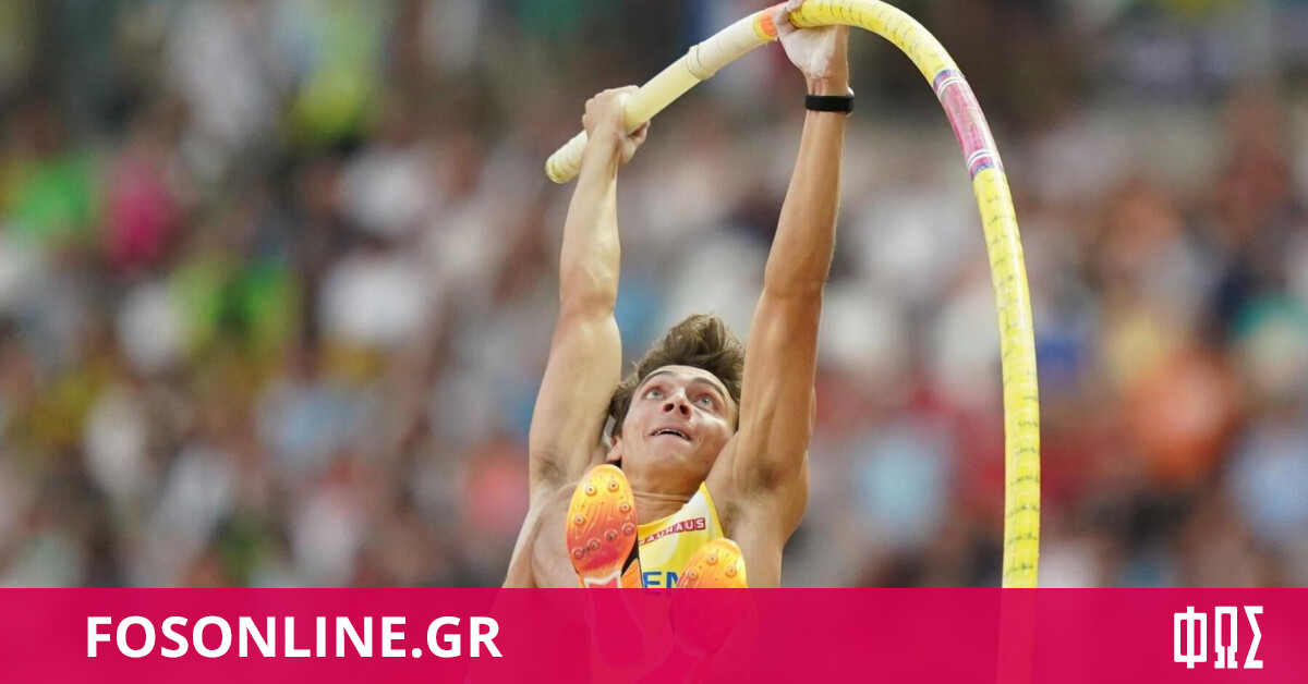 Νέο παγκόσμιο ρεκόρ στο επί κοντώ ο Ντουπλάντις, «πέταξε» στα 6.23μ ...